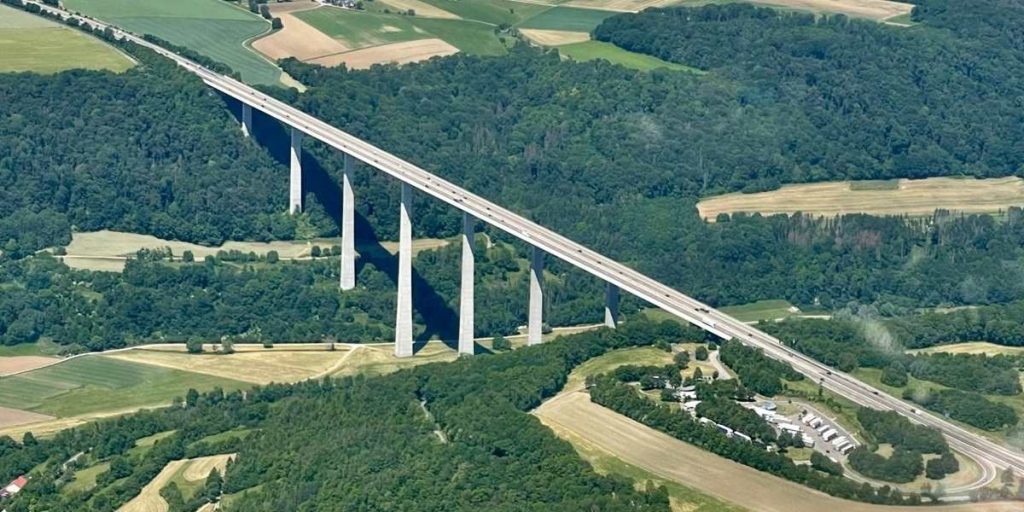 Kochertalbrücke von EDTY Schwaebisch Hall • MEIN-FLUGZIEL.DE